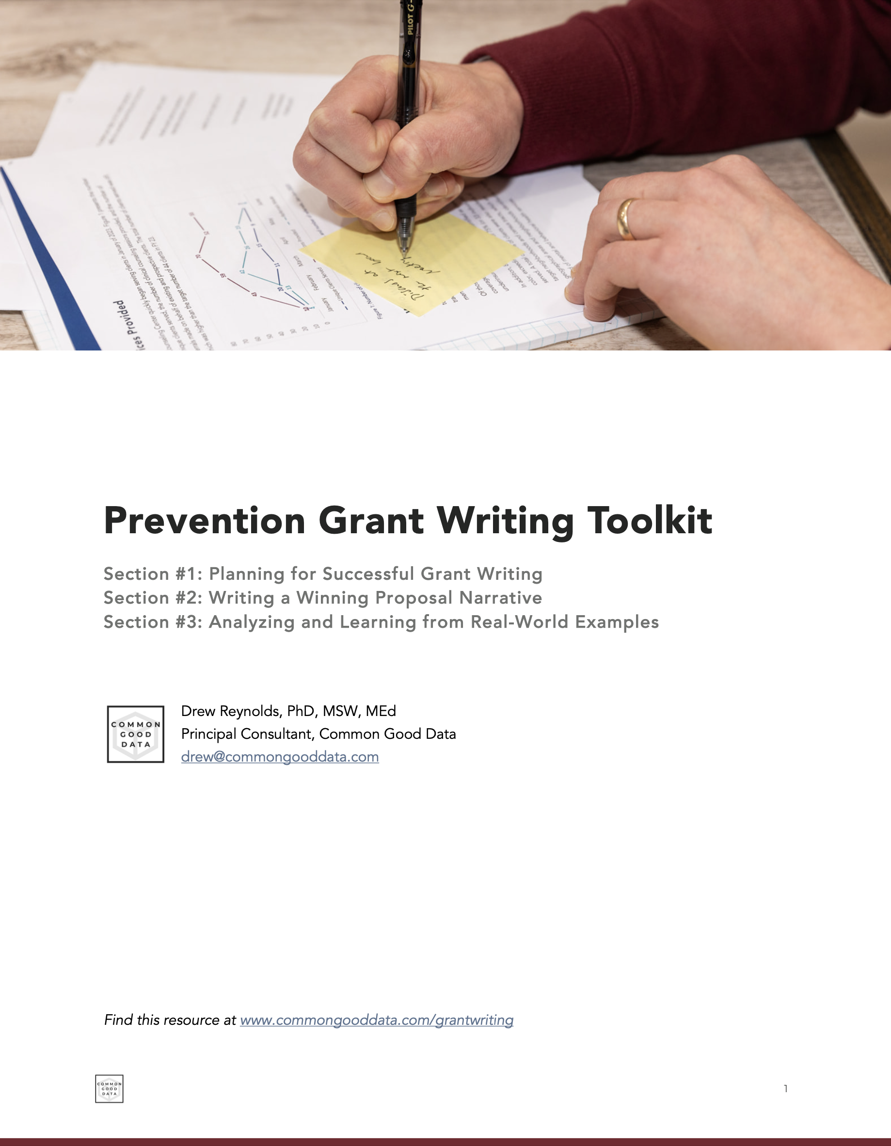 Grant Writing — Common Good Data